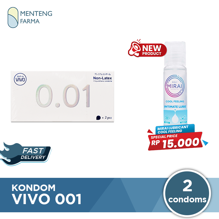 Kondom Vivo 001 Isi 2 - Kondom Super Extra Tipis – Apotek