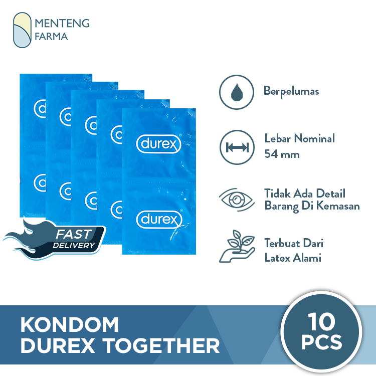 Kondom Durex Together (Isi 10 Pcs) Tanpa Dus Kemasan – Apotek