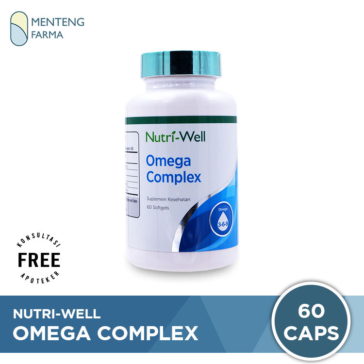 Nutriwell Omega Complex 60 Kapsul - Vitamin Omega 3, 6, dan 9 – Apotek