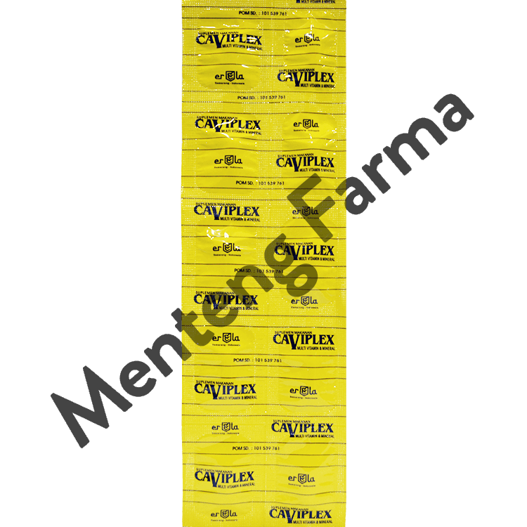 Caviplex Strip 10 Kaplet - Multivitamin Lengkap untuk Kesehatan Tubuh ...