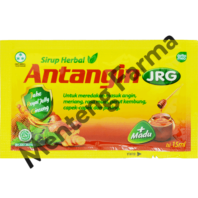Antangin JRG Cair 12 Sachet - Sirup Masuk Angin, Meriang, Mual, Pusing ...