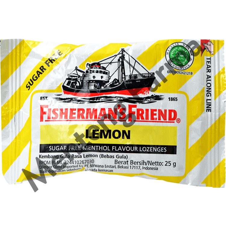 Fisherman's Friend Lemon Sugar Free - Permen Pelega Tenggorokan – Apotek