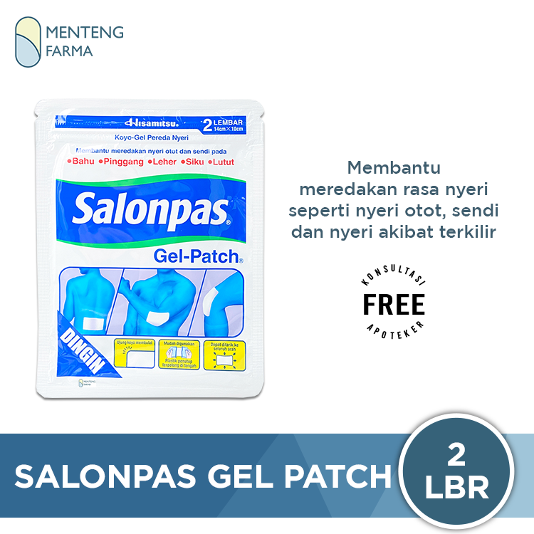 Salonpas Gel Patch 2 lembar - Koyo Elastis Pereda Nyeri Otot dan Sendi ...