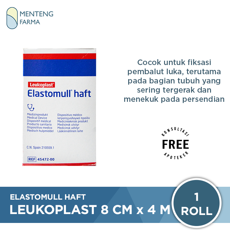 Elastomull Haft Leukoplast 8 CM x 4 M - Kasa Penutup Luka – Apotek