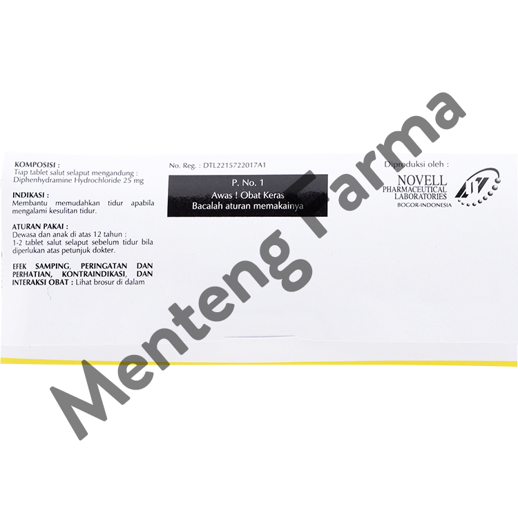 Sedares 25 Mg 10 Tablet - Membantu Meringankan Gangguan Sulit Tidur ...