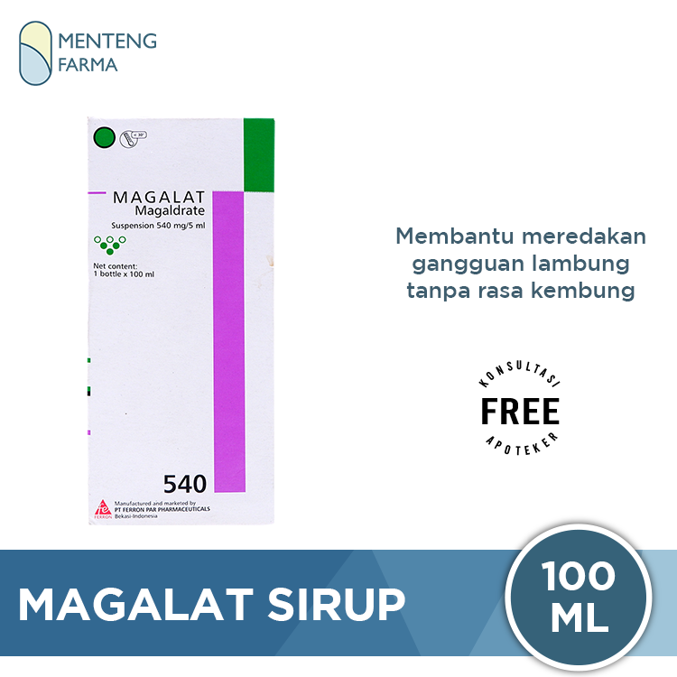 Magalat Sirup 100 ml - Sirup Obat Gangguan Maag dan Asam Lambung – Apotek