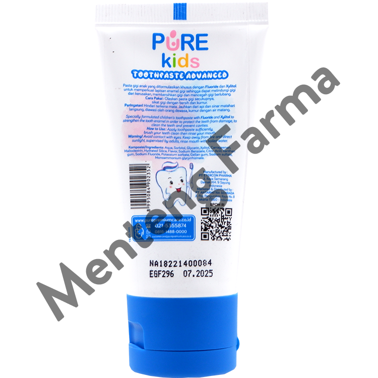 Pure Kids Toothpaste Bubblegum 50 Gram - Pasta Gigi Anak – Apotek