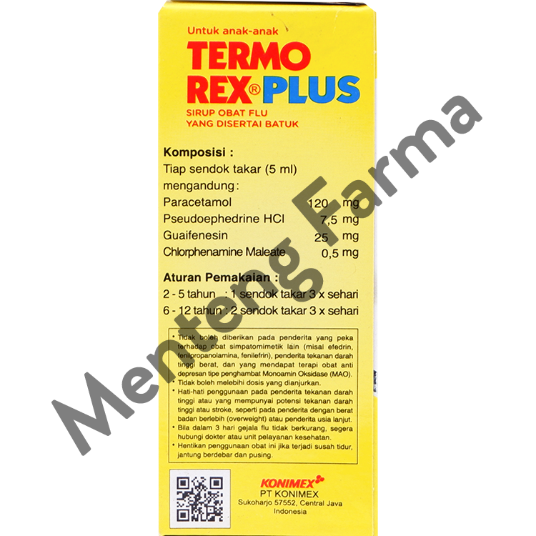 Termorex Plus Sirup 30 mL - Obat Batuk dan Pilek Anak – Apotek
