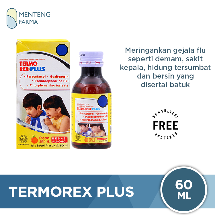 Termorex Plus Sirup 60 mL - Obat Batuk dan Pilek Anak – Apotek