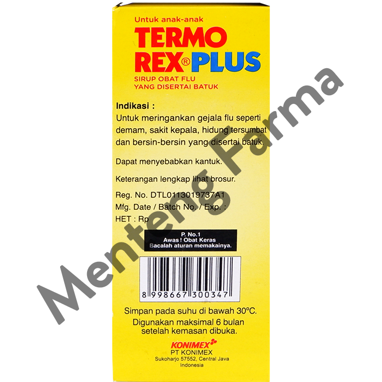 Termorex Plus Sirup 60 mL - Obat Batuk dan Pilek Anak – Apotek