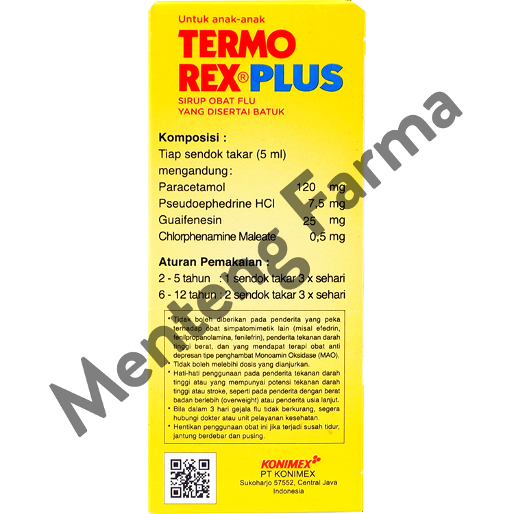 Termorex Plus Sirup 60 mL - Obat Batuk dan Pilek Anak – Apotek