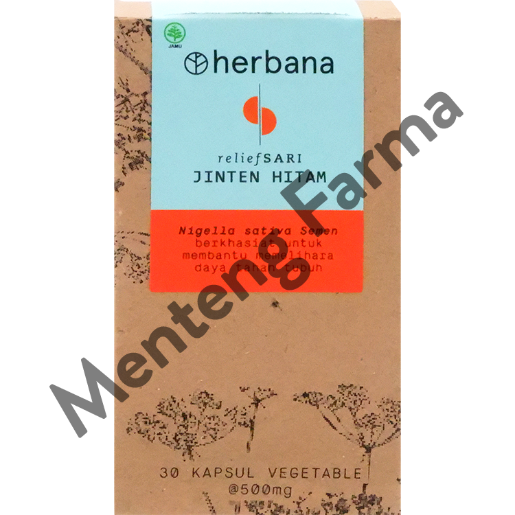 Herbana Relief Sari Jinten Hitam 30 Kapsul - Memelihara Daya Tahan Tub ...