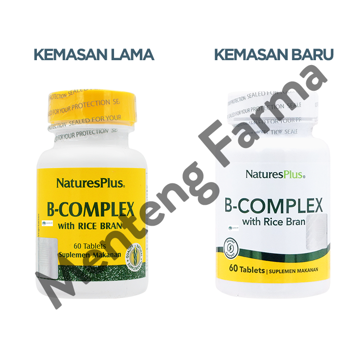 Natures Plus B Complex 60 Tablet - Vitamin Anti Stress dan Saraf – Apotek