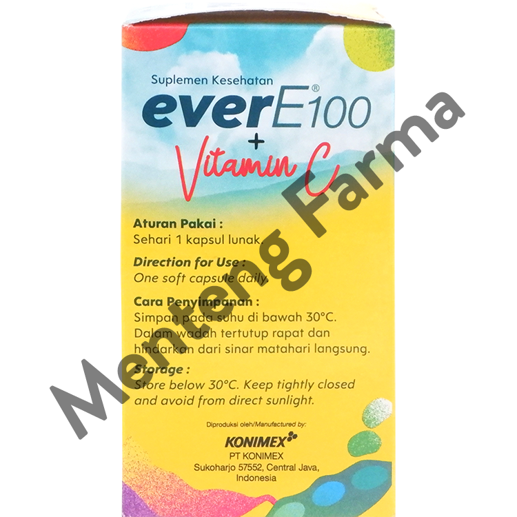 Ever E 100 + Vitamin C 30 Kapsul - Suplemen Vitamin E dan C – Apotek