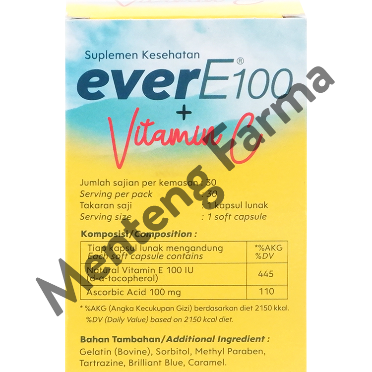 Ever E 100 + Vitamin C 30 Kapsul - Suplemen Vitamin E dan C – Apotek