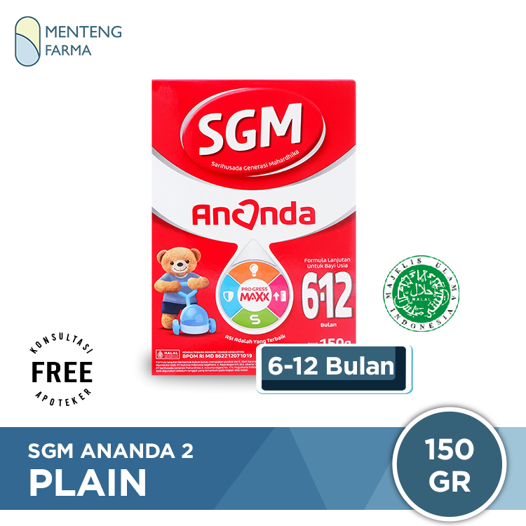 SGM Ananda 2 (6 - 12 Bulan) Formula Bayi Bubuk 150 Gram – Apotek