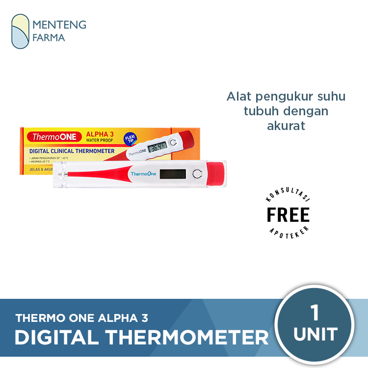 Thermo One Alpha 3 Digital Clinical Thermometer - Alat Pengukur Suhu T ...