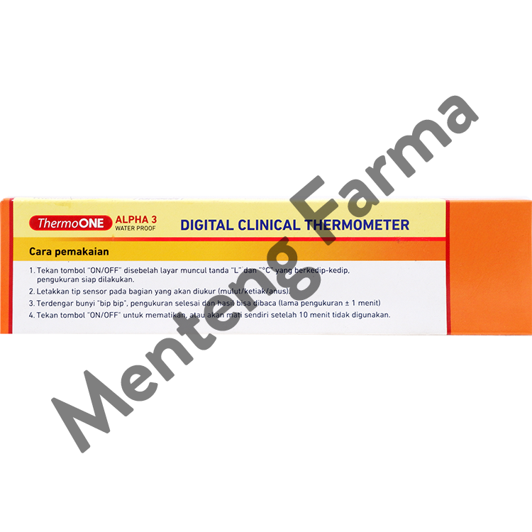 Thermo One Alpha 3 Digital Clinical Thermometer - Alat Pengukur Suhu T ...