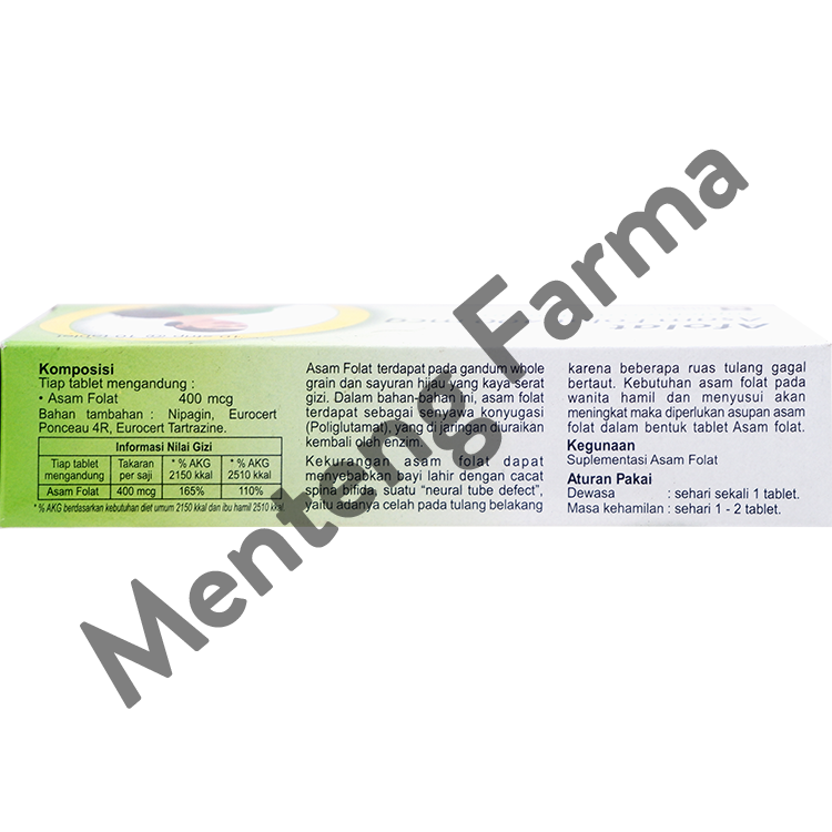 Afolat 400 mcg 10 Tablet - Memenuhi Kebutuhan Asam Folat – Apotek
