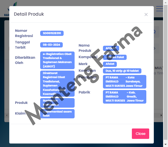 Afolat 400 mcg 10 Tablet - Memenuhi Kebutuhan Asam Folat – Apotek