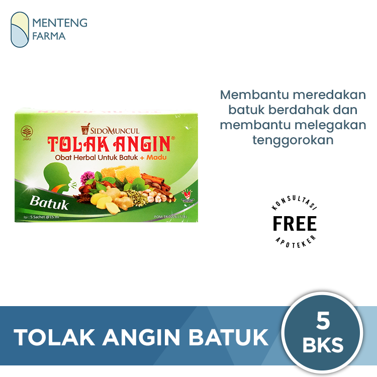 Tolak Angin Batuk Cair 5 Sachet - Meredakan Batuk Berdahak – Apotek