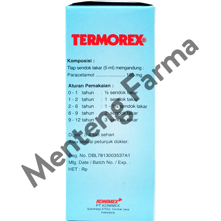 Termorex 30 mL - Penurun Panas dan Pereda Nyeri Anak – Apotek