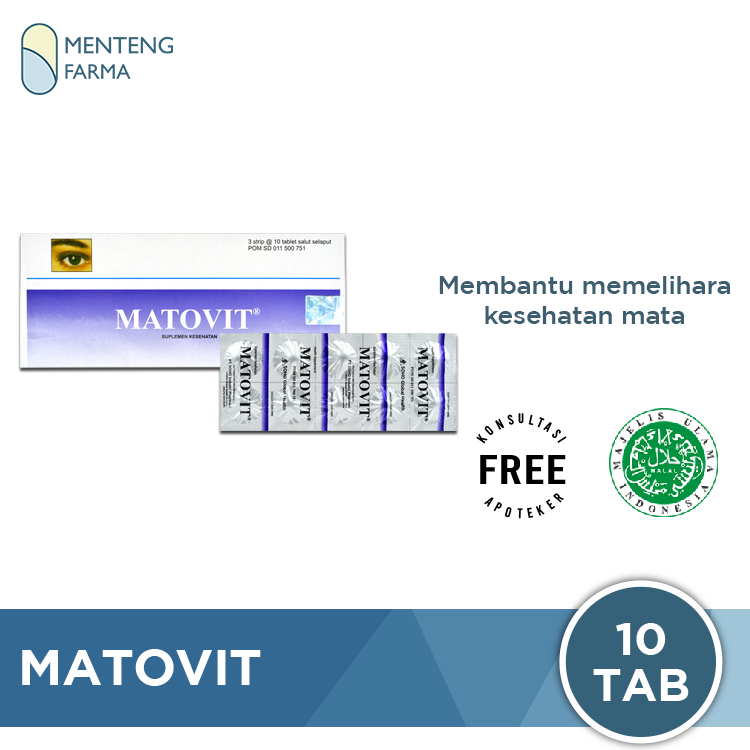 Matovit 10 Tablet - Suplemen Kesehatan Mata – Apotek