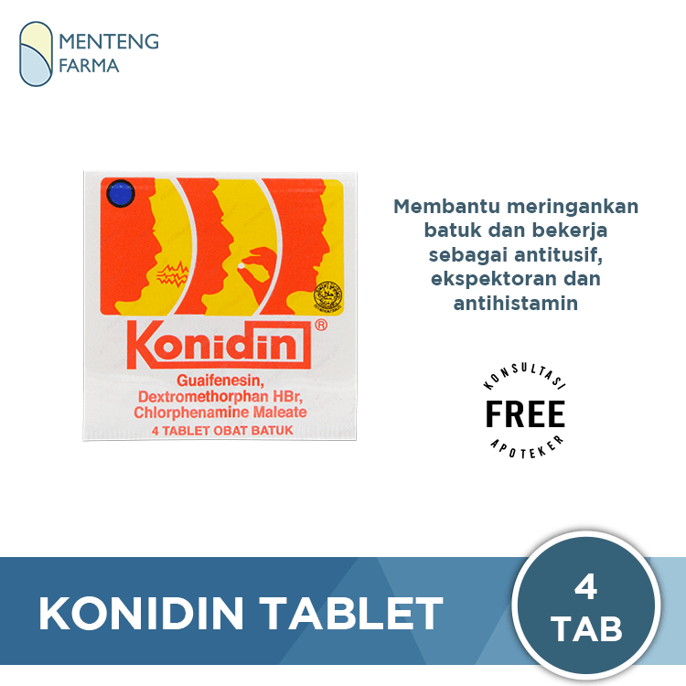 Konidin 4 Tablet - Obat Batuk Kering dan Berdahak – Apotek