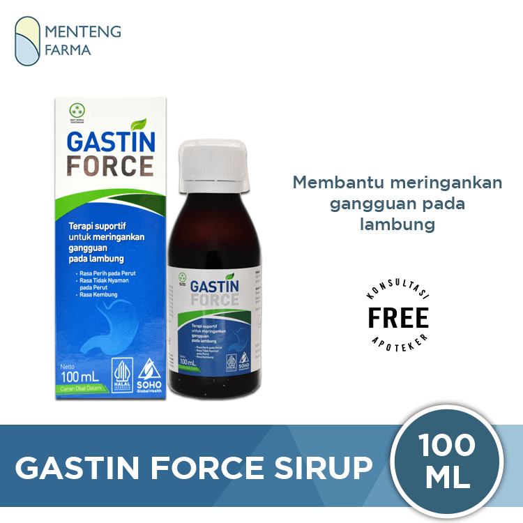 Gastin Force Sirup 100 mL - Obat Herbal Untuk Lambung – Apotek