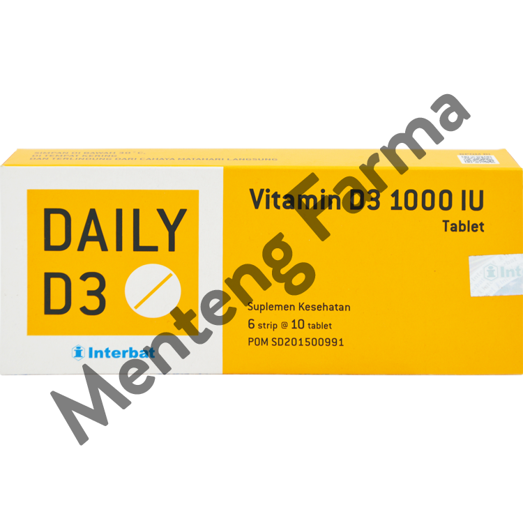 Daily D3 1000 IU Strip 10 Tablet - Suplemen Vitamin D3 – Apotek