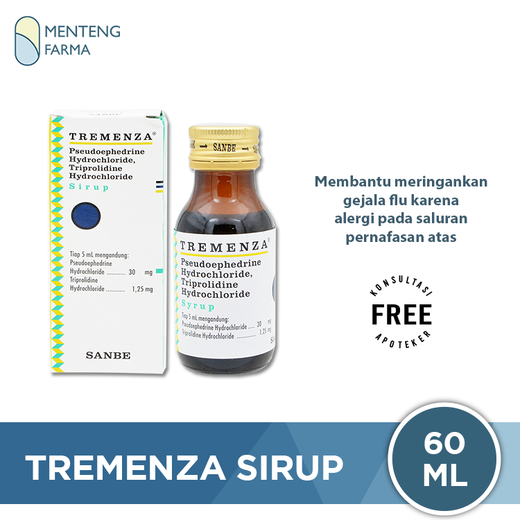 Tremenza Sirup 60 mL - Sirup Obat Flu Alergi ISPA – Apotek