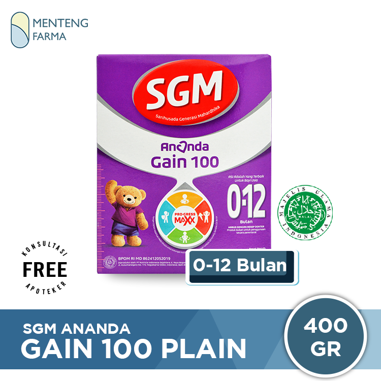 SGM Ananda Gain 100 0-12 Bulan 400 Gram – Apotek