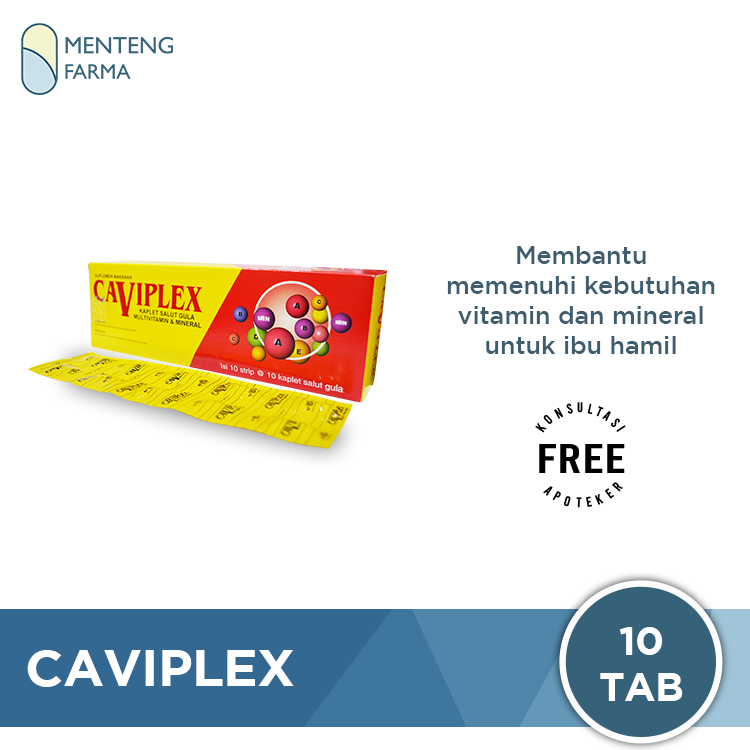 Caviplex Strip 10 Kaplet - Multivitamin Lengkap untuk Kesehatan Tubuh ...