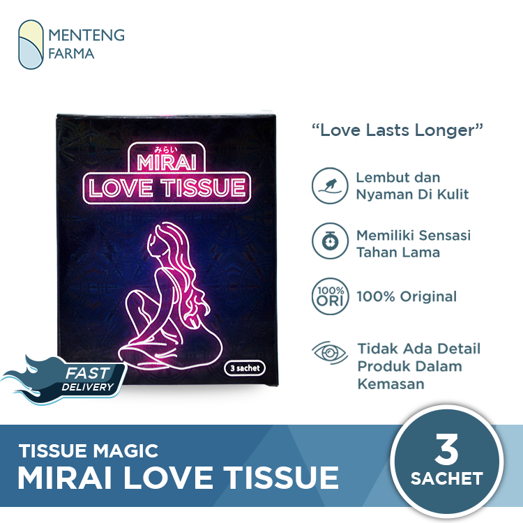 Mirai Love Tissue 3 Sachet – Apotek