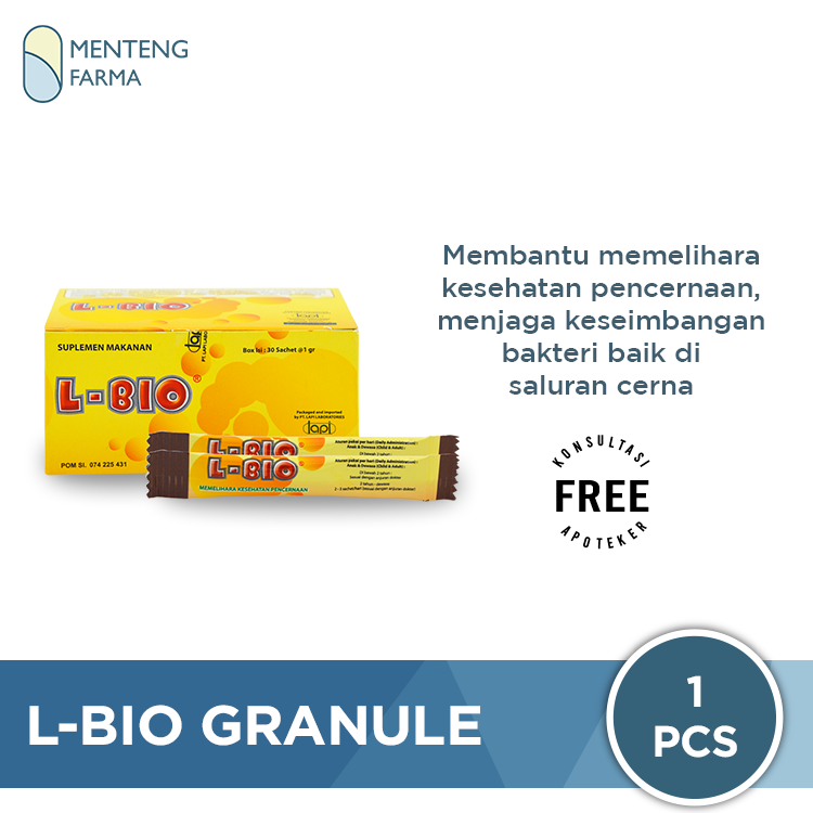 L-Bio Granule Sachet - Serbuk Probiotik untuk Kesehatan Saluran Cerna ...