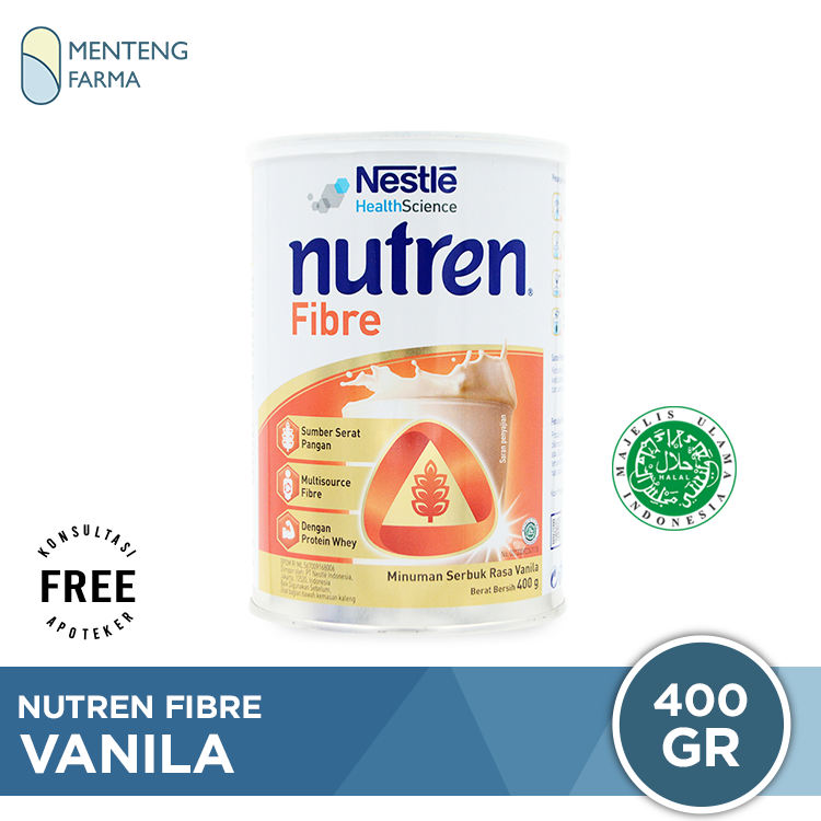 Nutren Fibre 400 Gram - Susu Bubuk Rasa Vanila Tinggi Serat – Apotek