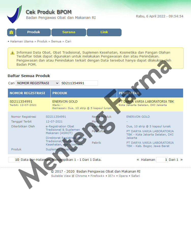 Enervon Gold 5 Kapsul - Multivitamin Khusus Lansia – Apotek
