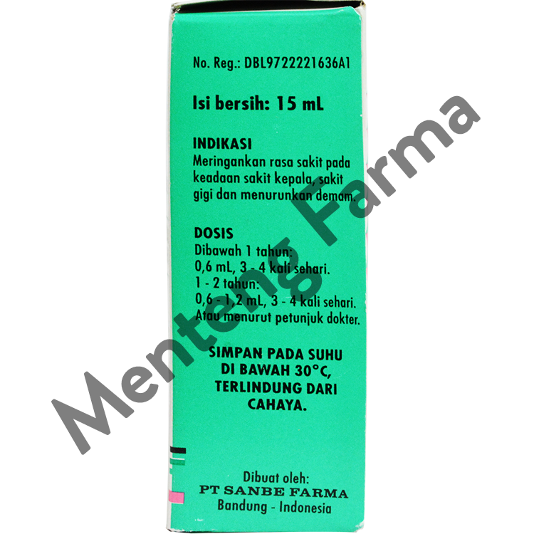 Sanmol Paracetamol Drops (Sanmol Paracetamol Tetes) – Apotek