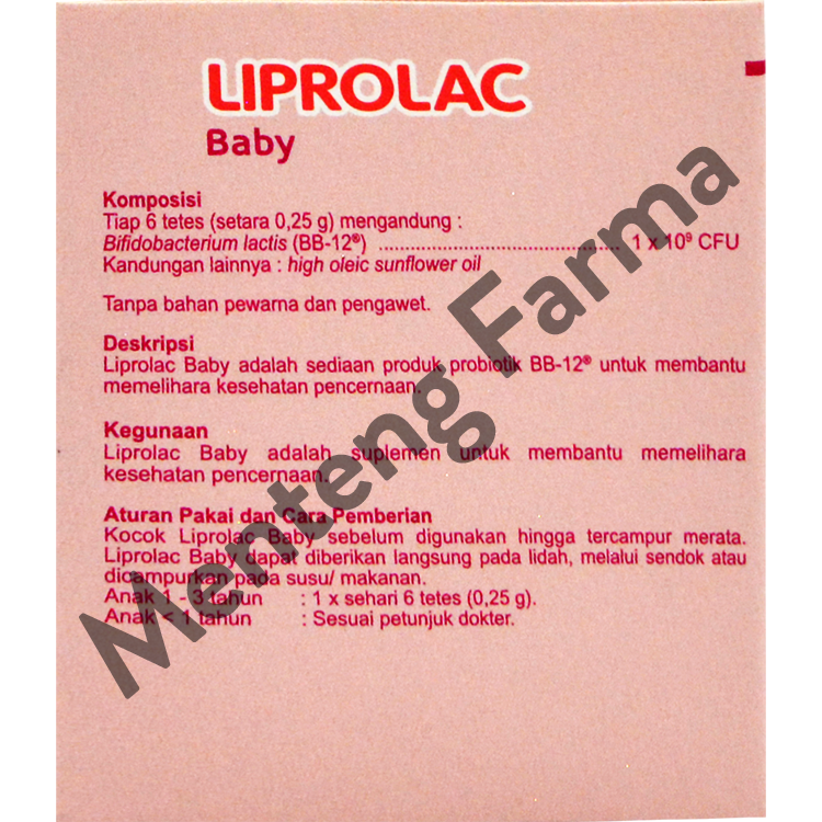Liprolac Baby Drop 8 mL - Suplemen Probiotik dan Prebiotik Bayi – Apotek