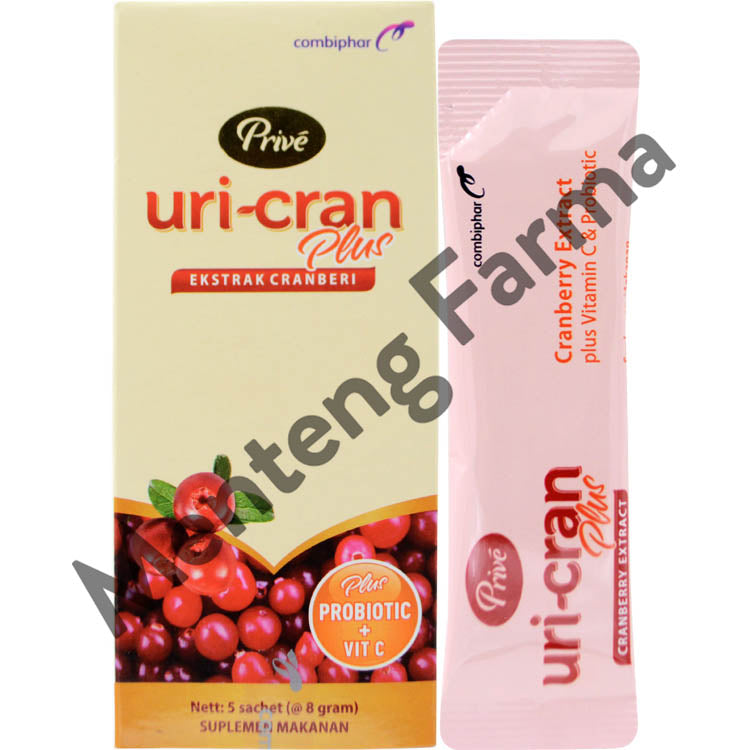 Prive Uricran Plus 8 Gr 5 Sachet - Menjaga Kesehatan Saluran Kemih – Apotek