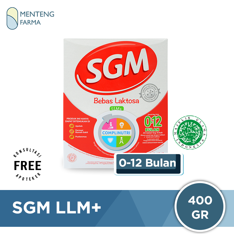 SGM LLM+ Susu Formula Bayi Bebas Laktosa 400 Gr – Apotek