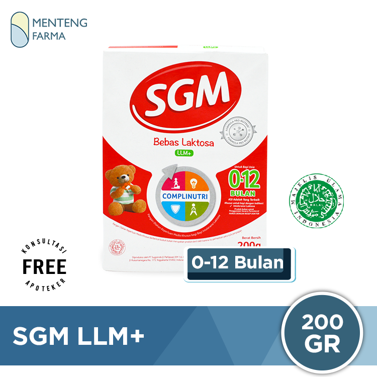 SGM LLM+ Susu Formula Bayi Bebas Laktosa 200 Gr – Apotek