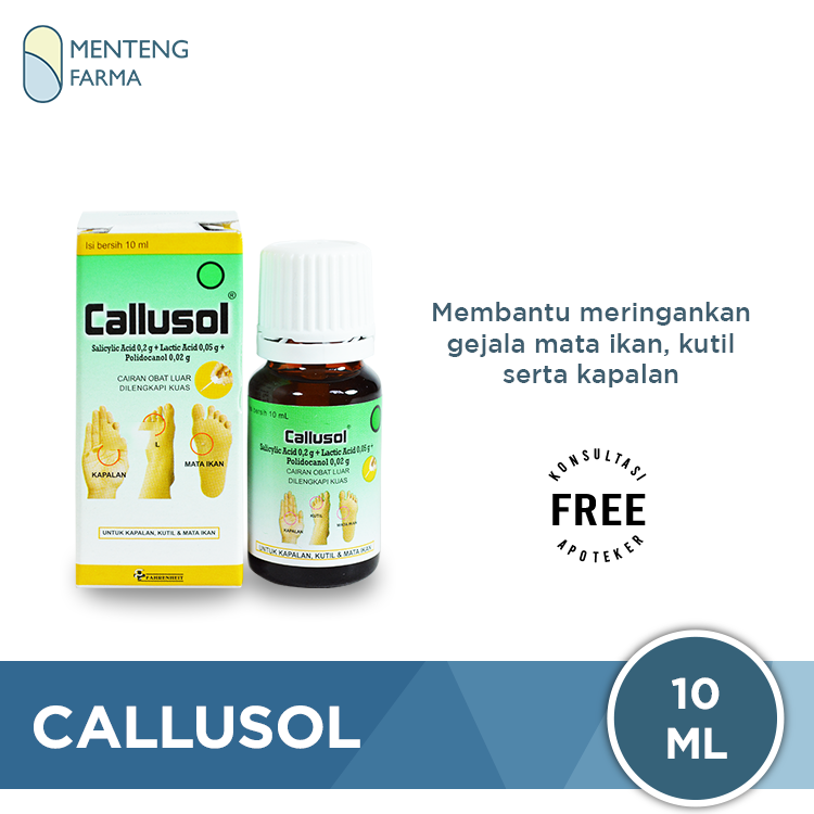 Callusol - Obat Tetes Untuk Atasi Mata Ikan, Kutil, dan Kapalan – Apotek