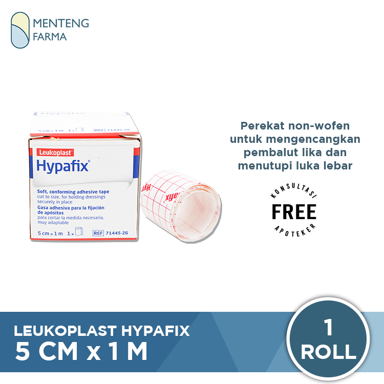 Hypafix Plaster Roll 5 CM x 1 M - Perekat Luka Lebar Non Woven – Apotek