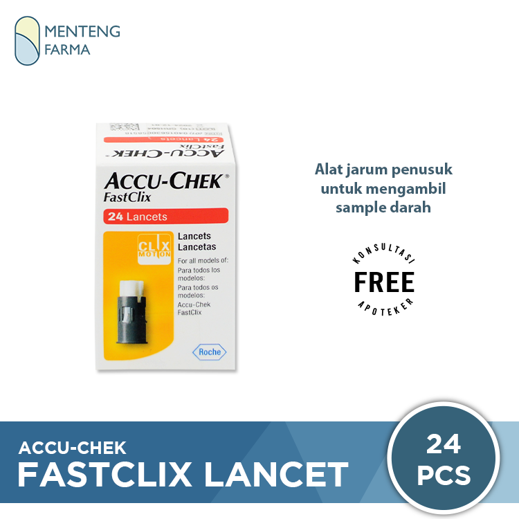 Accu-Chek Fastclix 24 Lancets - Jarum Lancet Sekali Pakai – Apotek