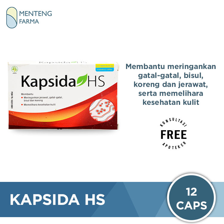 Kapsida HS 12 Kapsul - Obat Gatal dan Jerawat dengan Ekstrak Jintan Hi ...