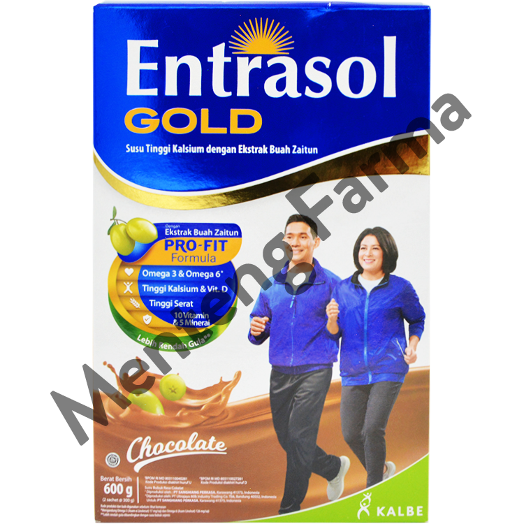 Entrasol Gold Chocolate 600 Gram - Susu Tinggi Kalsium Dewasa dan Lans ...