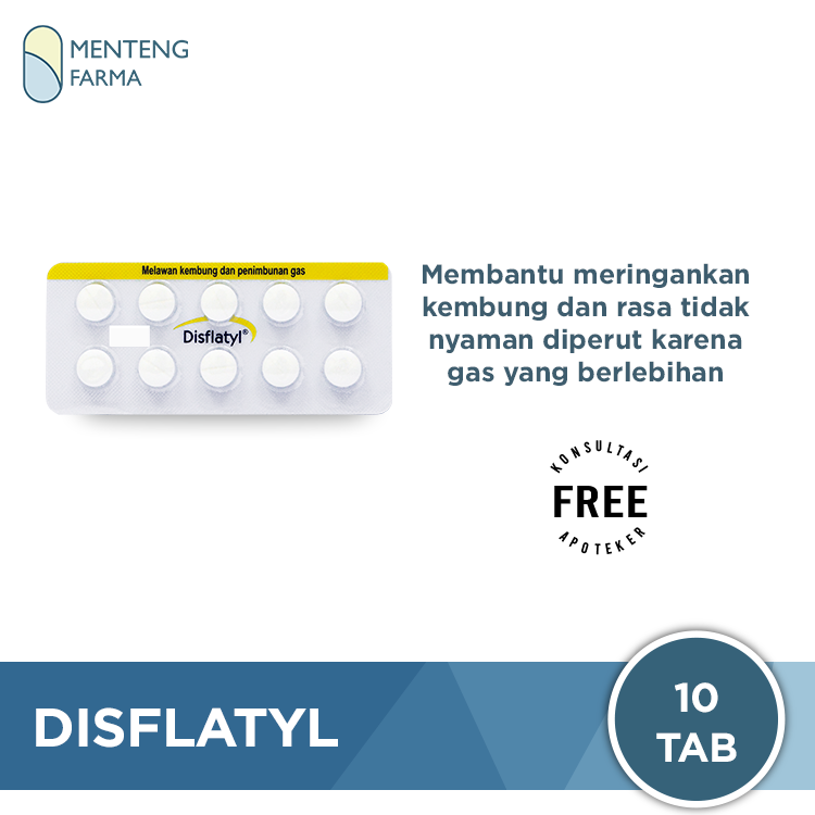 Disflatyl 40 Mg 10 Tablet - Obat Pereda Kembung dan Gas Lambung – Apotek