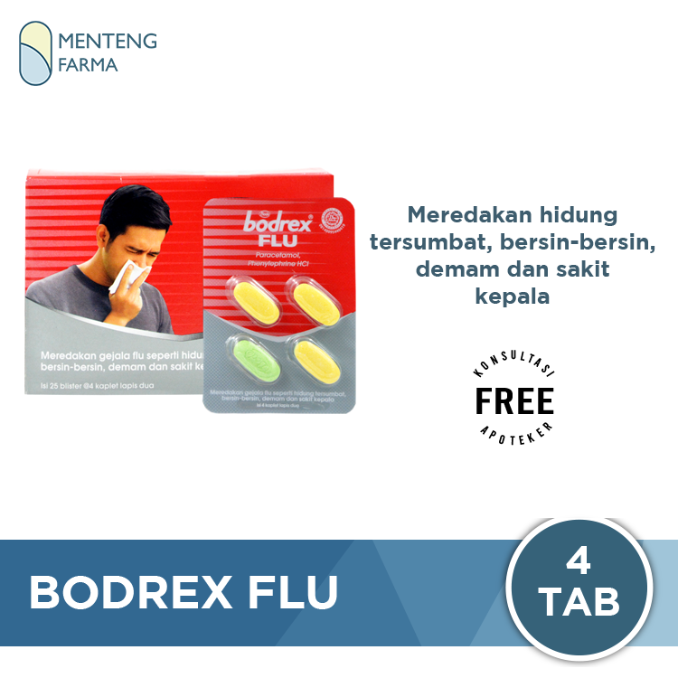 Bodrex Flu 4 Tablet – Apotek
