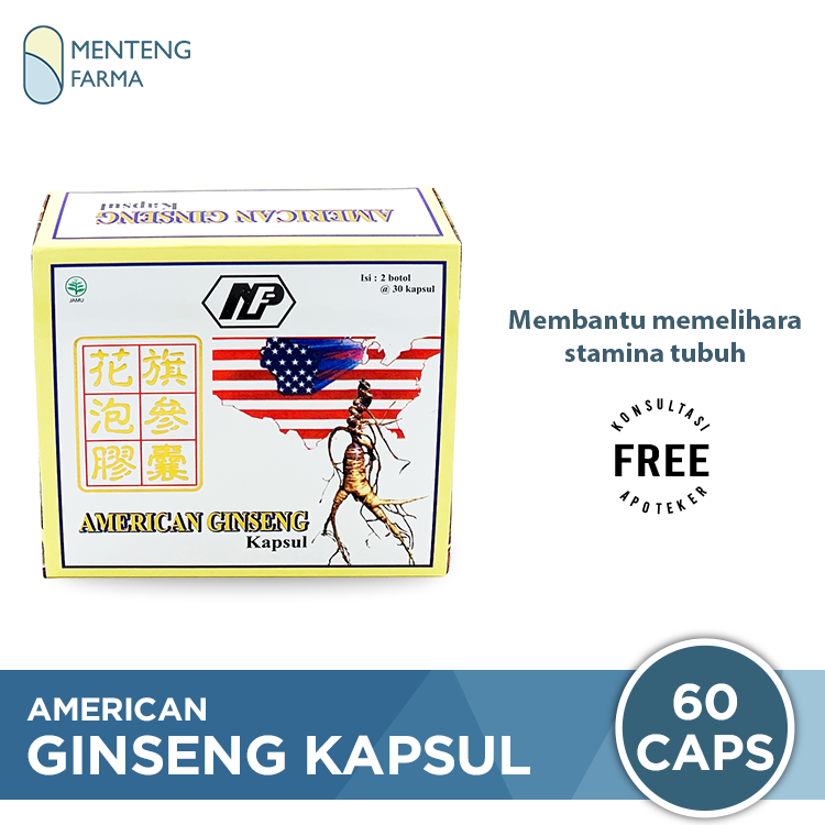 Pure American Ginseng (Capsules) - Suplemen Detoksifikasi, Imun Tubuh ...